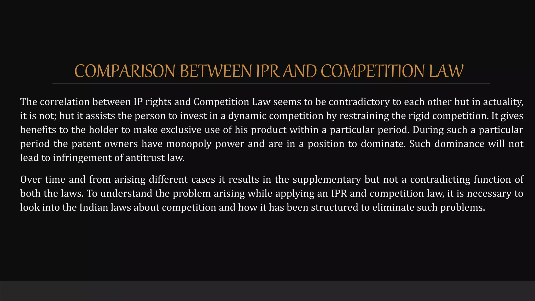 Competition Law and IPR | PPTX