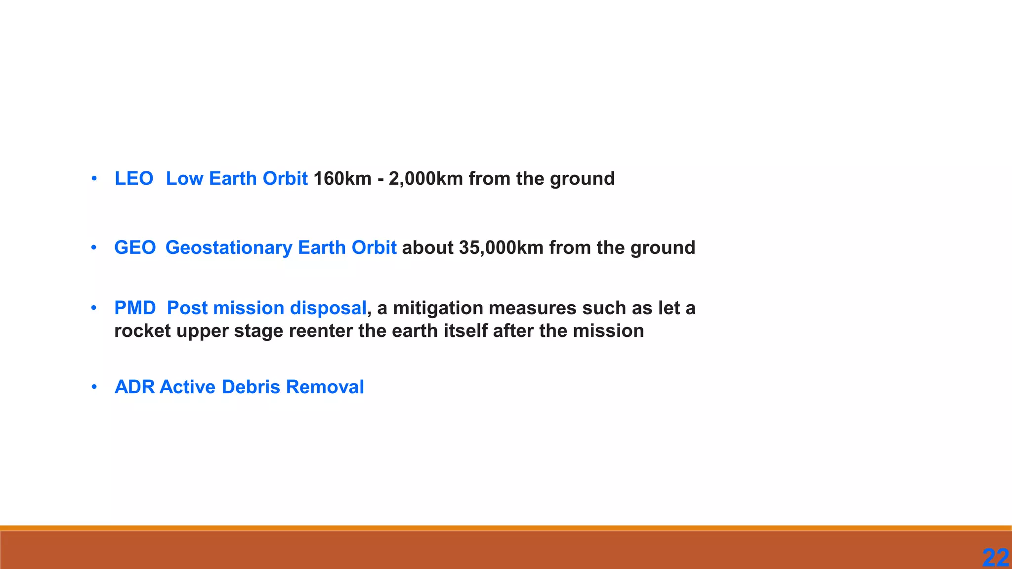 Space Debris and Present Active Debris Removal Techniques | PPTX