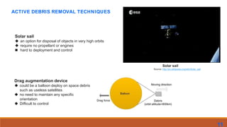 Space Debris and Present Active Debris Removal Techniques | PPTX