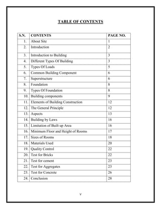 REPORTS ON BUILDING CONSTRUCTION | PDF