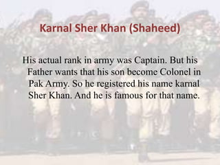 Sher khan shaheed | PPTX