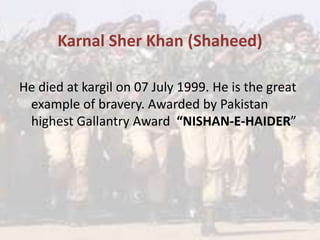Sher khan shaheed | PPTX