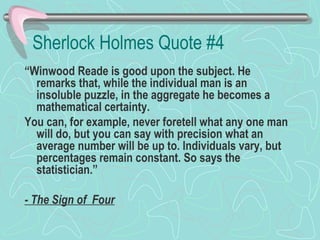Sherlock Holmes Quotes | PPT