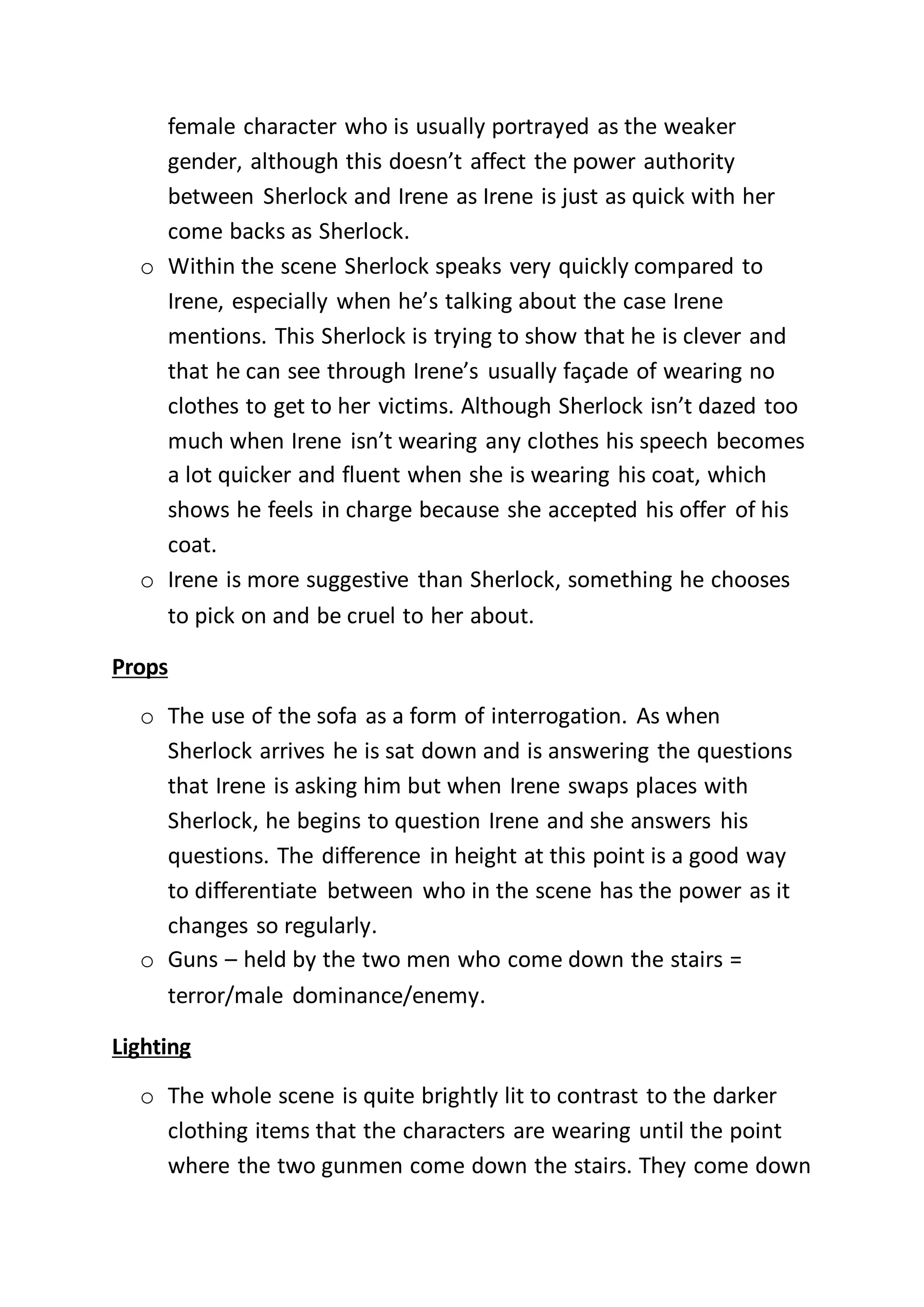 Sherlock analysis | DOCX