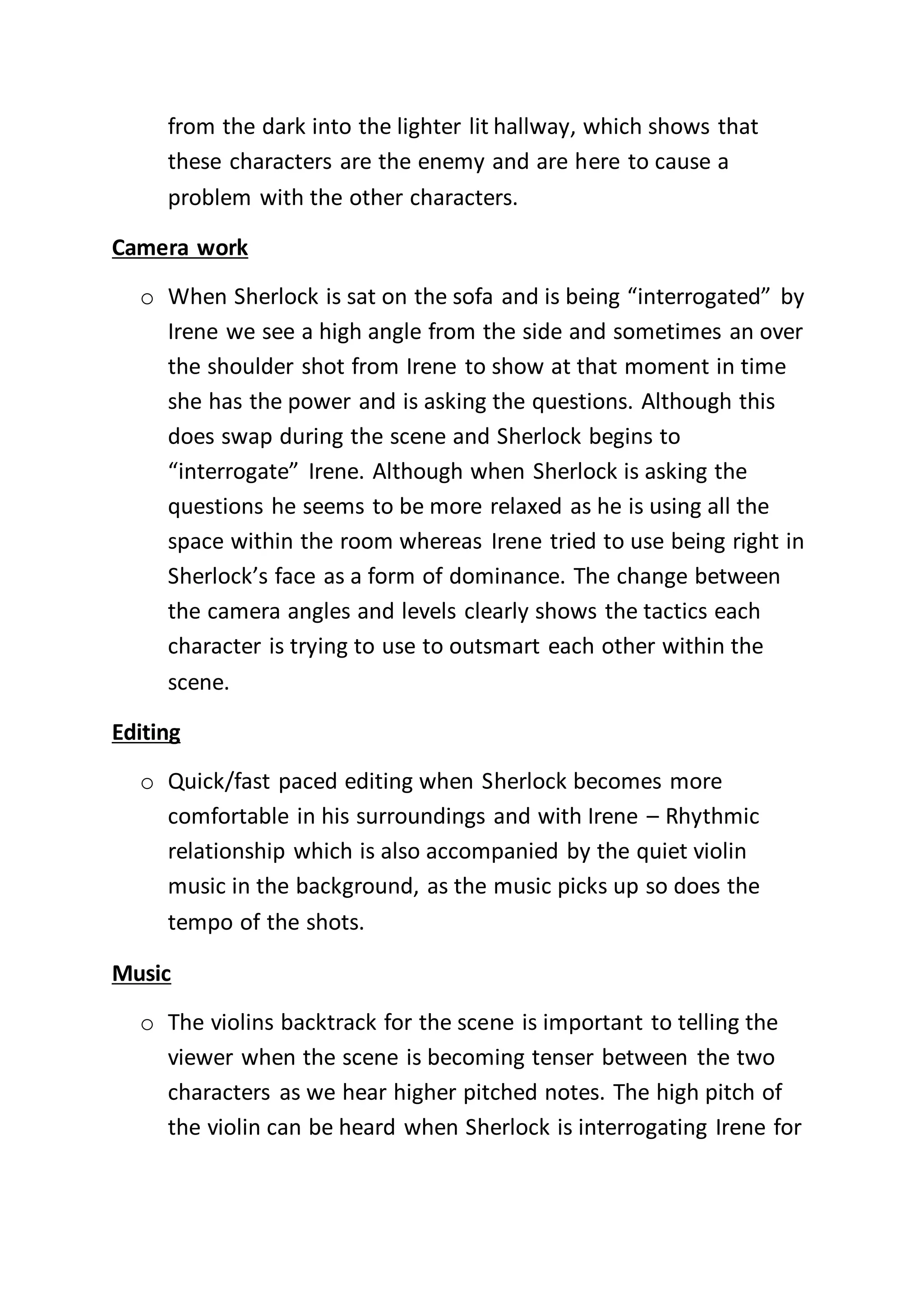 Sherlock analysis | DOCX