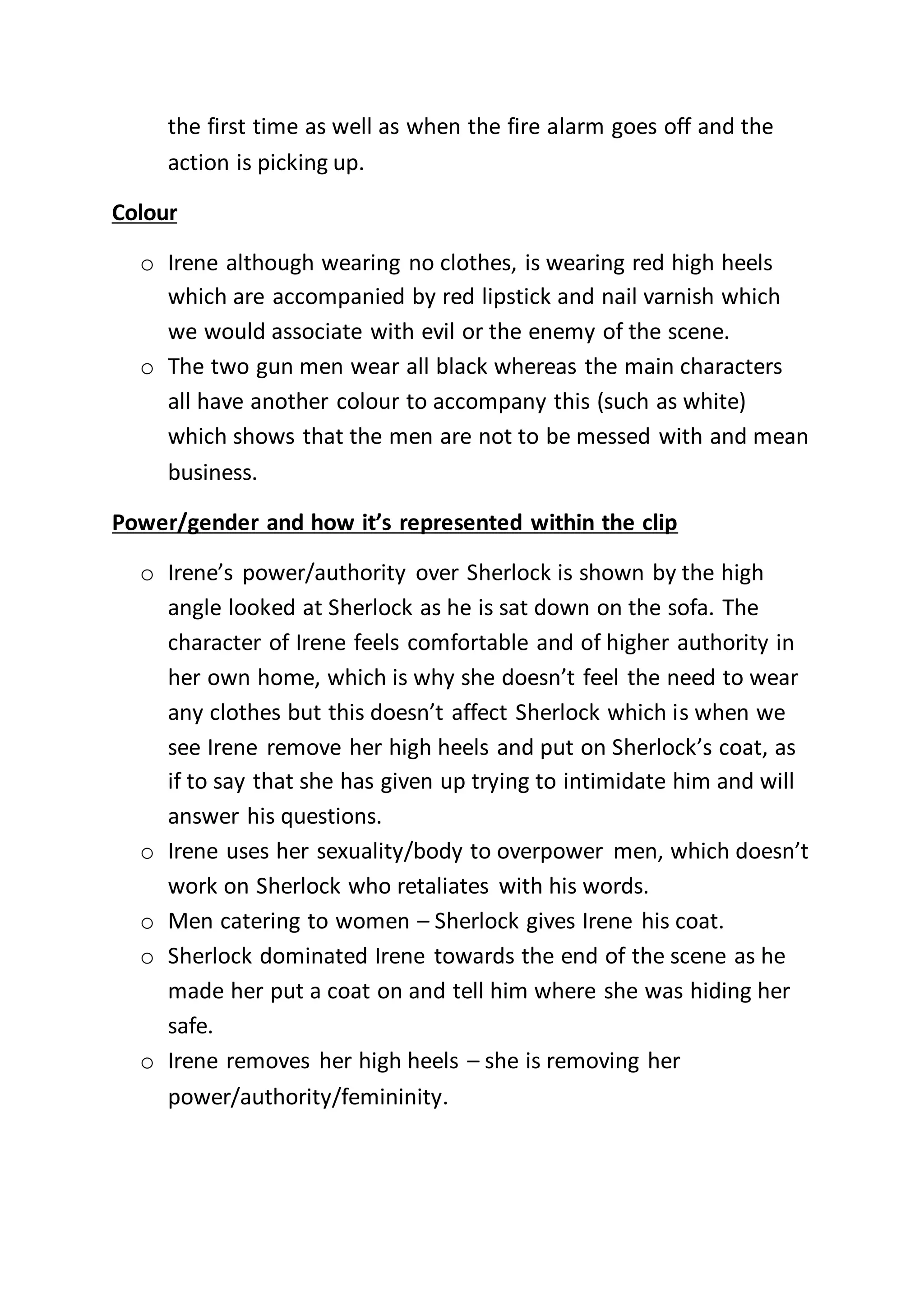 Sherlock analysis | DOCX