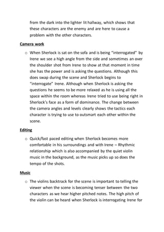 Sherlock analysis | DOCX