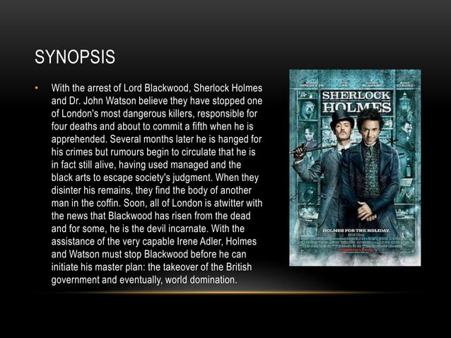 Sherlock holmes | PPTX | Home Entertainment Systems | Consumer Electronics