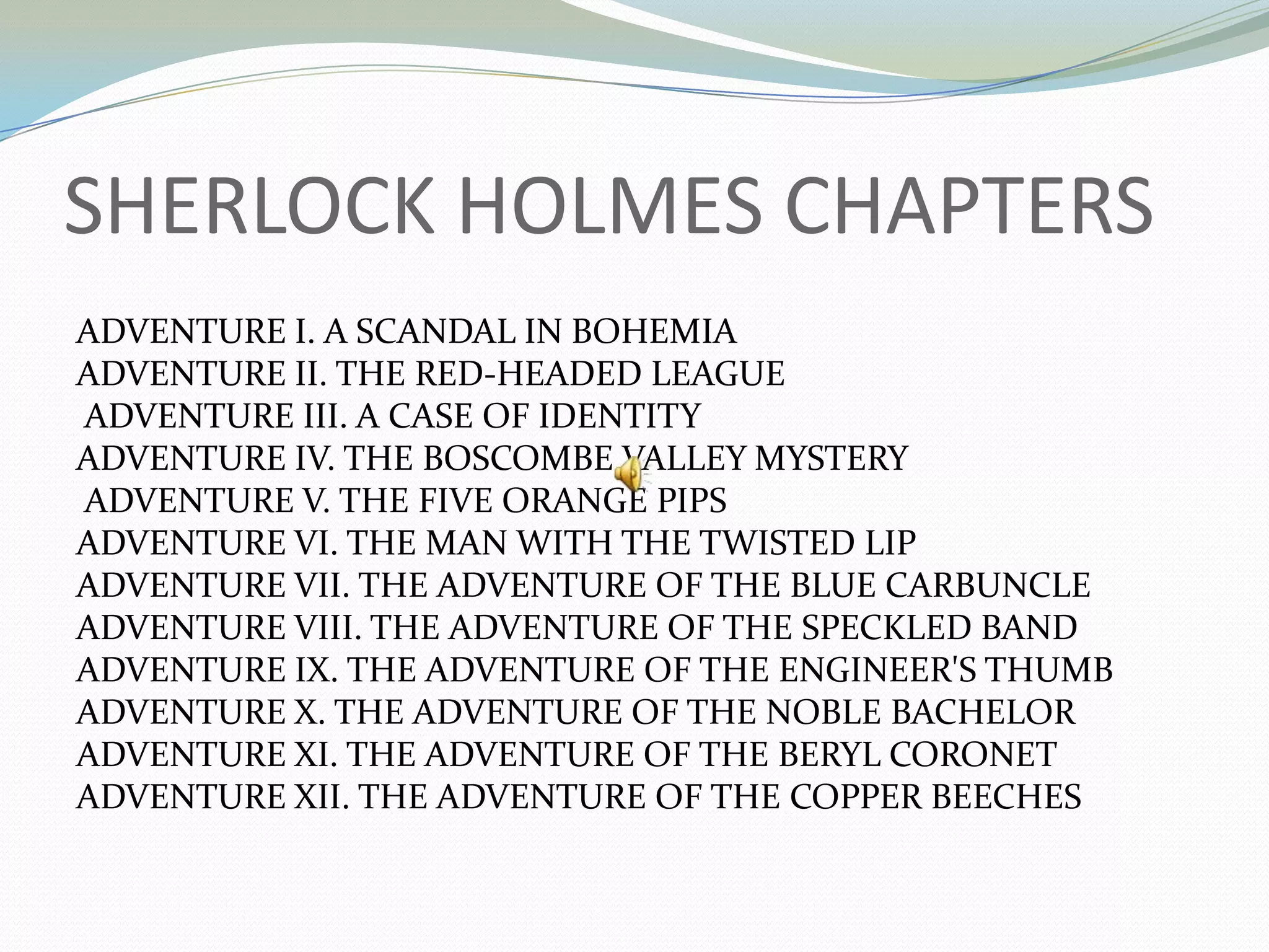 Sherlock holmes | PPTX