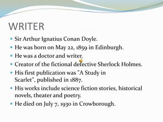 Sherlock holmes | PPTX