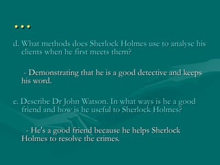 Sherlock holmes 2 | PPT