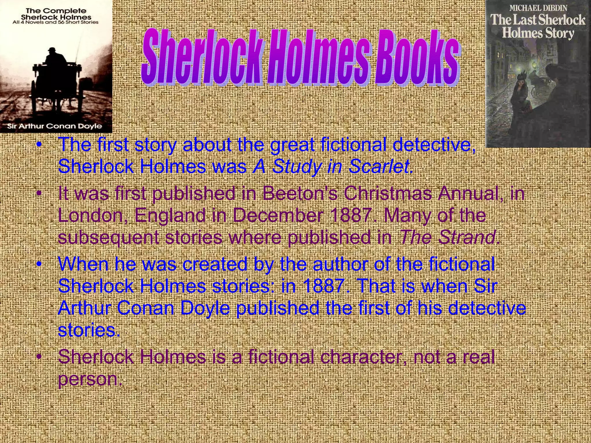 Sherlock holmes 2 | PPT