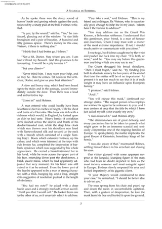 Sherlock holmes a_scandal_in_bohemia (2) | PDF | Romance | Genres