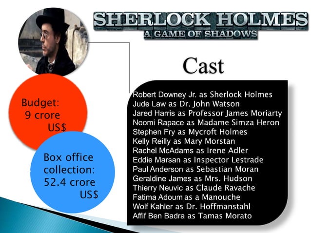 Sherlock Holmes game of shadow Movie powerpoint Presentation | PPTX ...