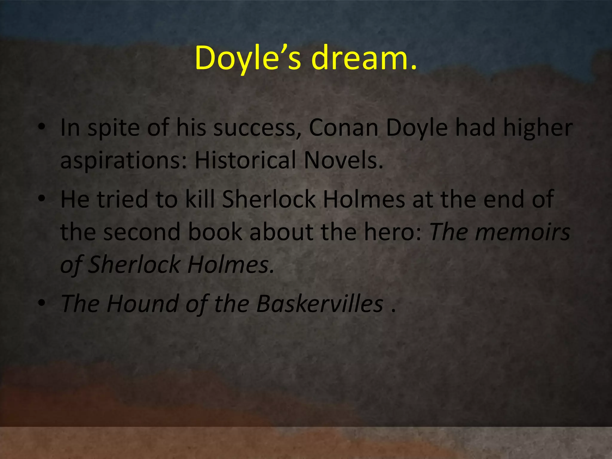 Sherlock holmes intro | PPTX