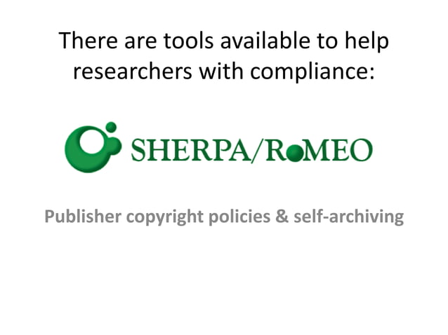 Sherpa Romeo | PDF | Computing | Technology & Computing