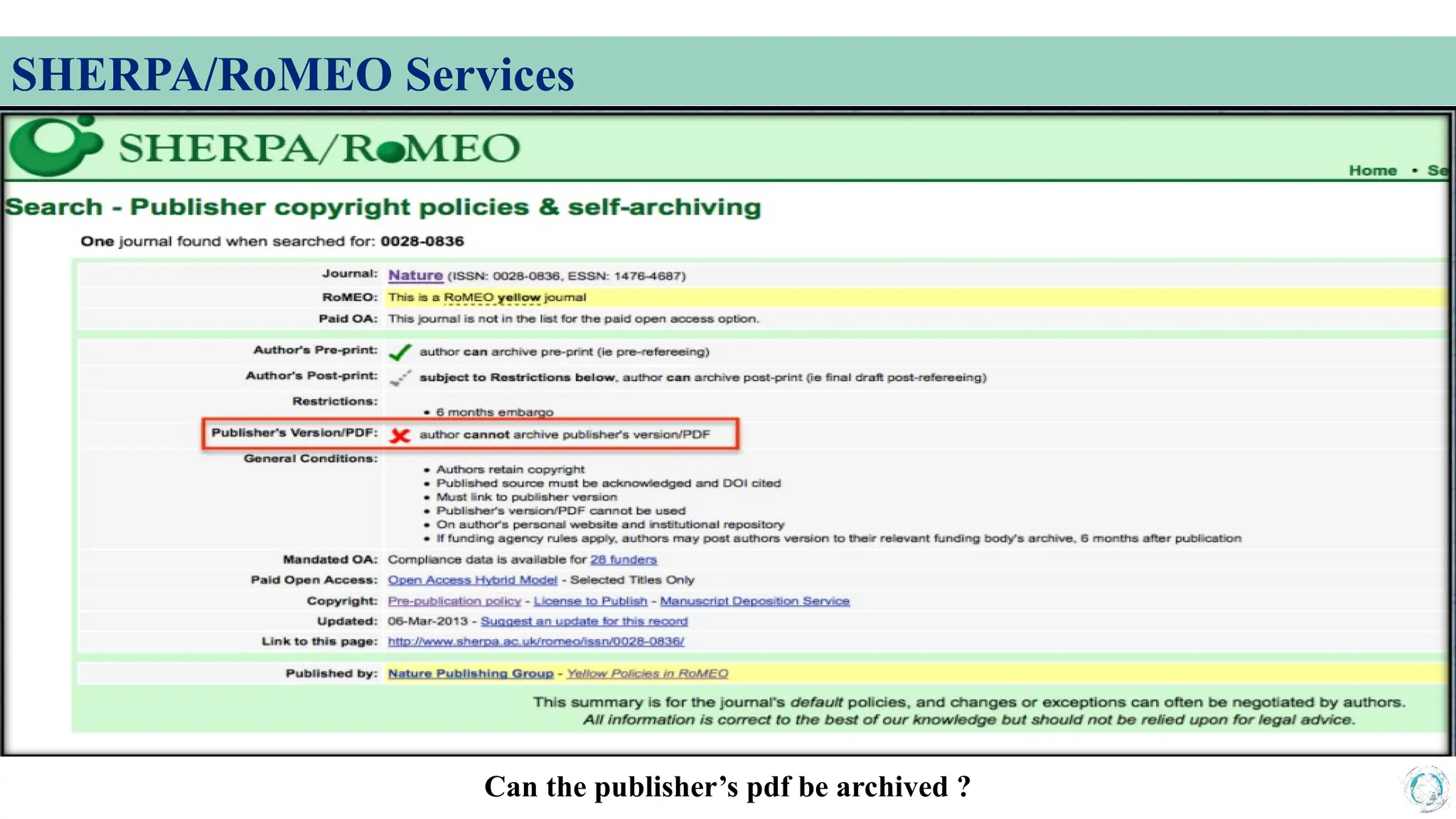 SHERPA-RoMEOOpenAccessDatabasePresentation.pptx