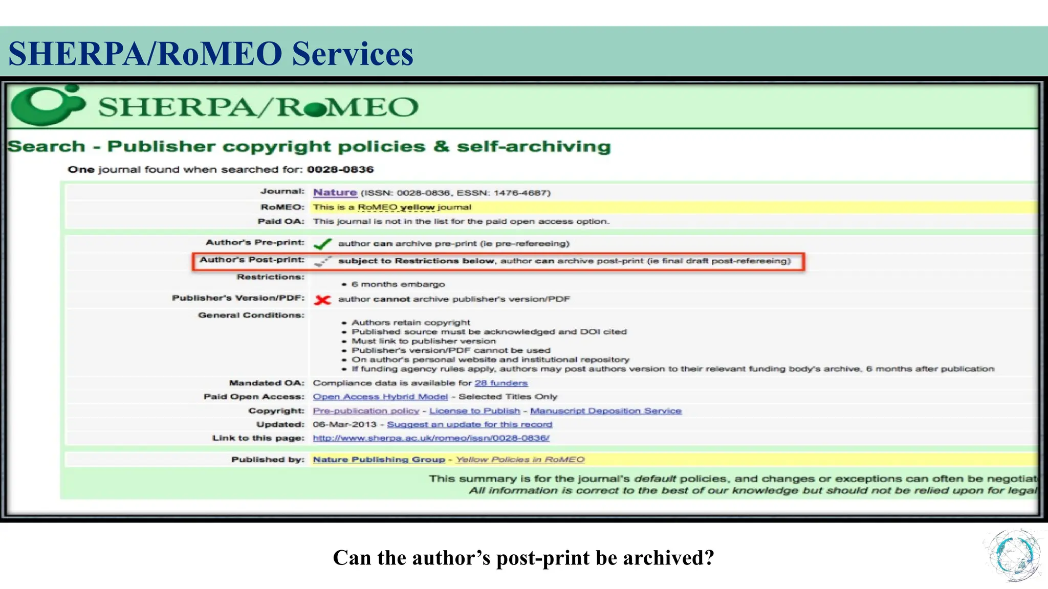 SHERPA-RoMEOOpenAccessDatabasePresentation.pptx