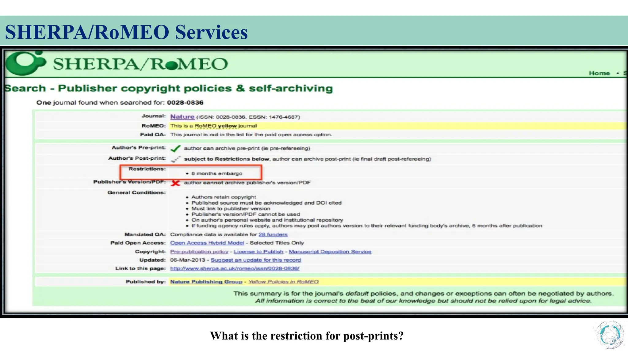 SHERPA-RoMEOOpenAccessDatabasePresentation.pptx