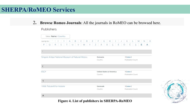 SHERPA-RoMEOOpenAccessDatabasePresentation.pptx | Desktop Publishing ...