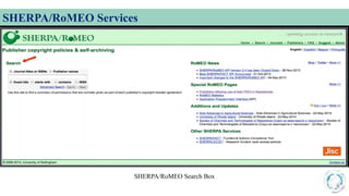 SHERPA-RoMEOOpenAccessDatabasePresentation.pptx