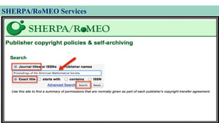 SHERPA-RoMEOOpenAccessDatabasePresentation.pptx