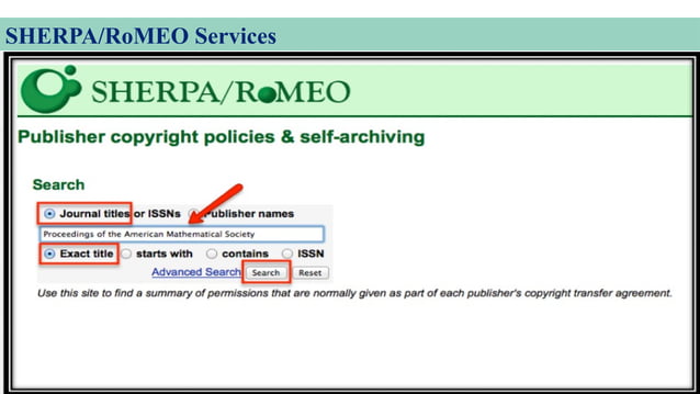 SHERPA-RoMEOOpenAccessDatabasePresentation.pptx | Desktop Publishing ...