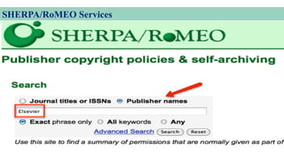 SHERPA-RoMEOOpenAccessDatabasePresentation.pptx