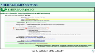 SHERPA-RoMEOOpenAccessDatabasePresentation.pptx