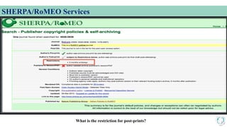 SHERPA-RoMEOOpenAccessDatabasePresentation.pptx