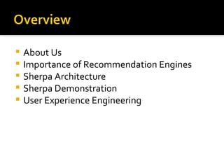 Sherpa Overview | PPT
