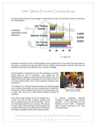 Sherpa Executive Coaching Survey2009 | PDF | Business Administration ...