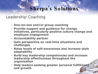 Sherpa Higher Performance An Introduction | PPT