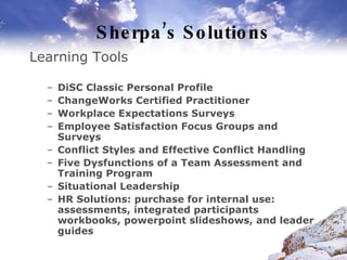 Sherpa Higher Performance An Introduction | PPT