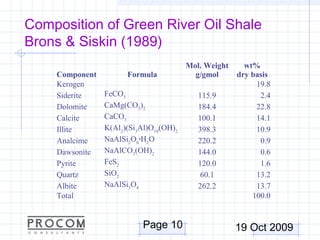 Sherritt(2009)Advances In Steady State Process Modeling Of Oil Shale ...