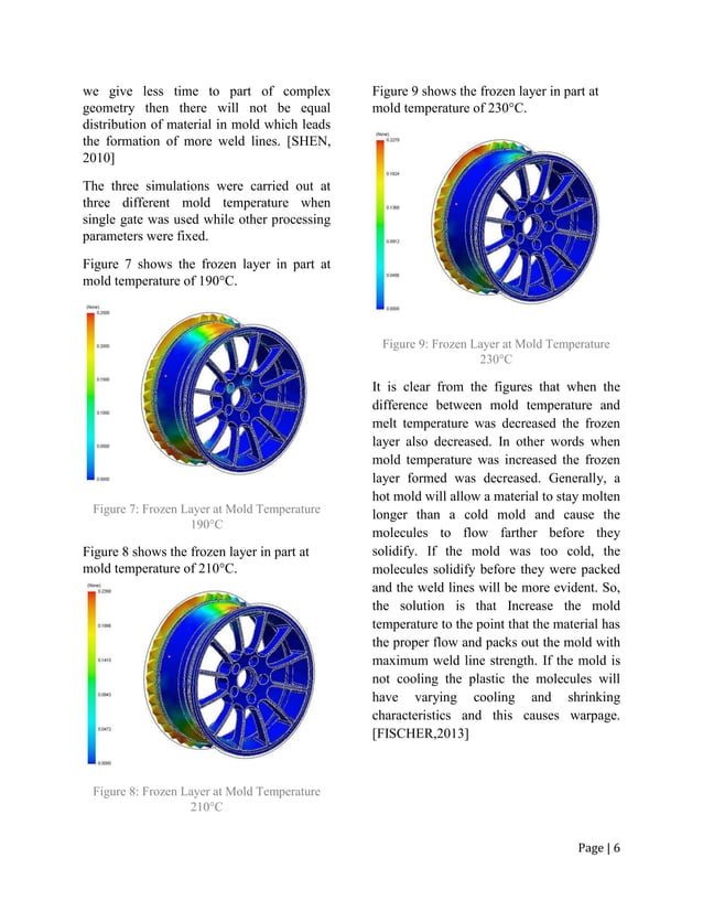 Injection Molding Simulation Analysis of Car Rim Using SolidWorks® Plastics | PDF