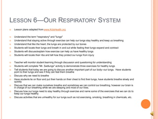 Sherry baltscheit -human body systems power point | PPTX | Lung and ...