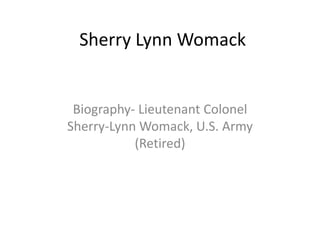 Sherry Lynn Womack, Sherry Womack | PPTX