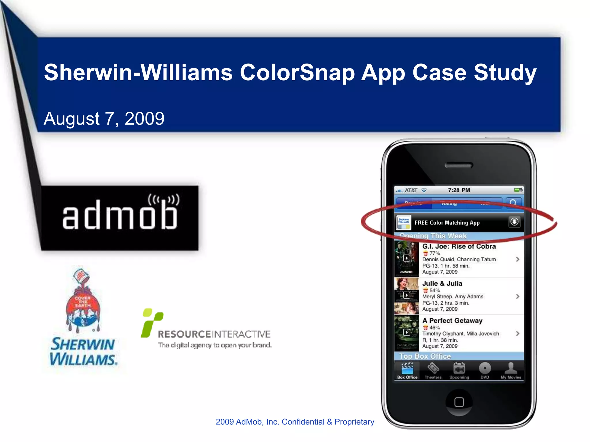 AdMob Case Study: Sherwin Williams ColorSnap App | PPTX | Computer ...
