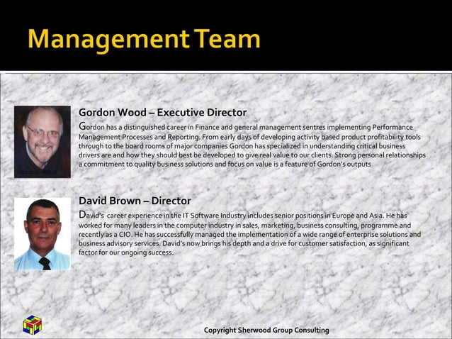 Sherwood Group Consulting Overview | PPT