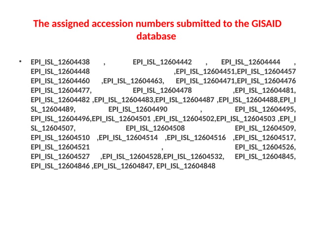 Whole Genome Sequence Analysis Of Sars Cov 2 Ppt