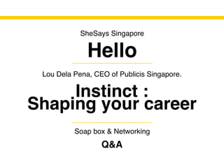 Instinct with Lou Dela Pena | PDF | Careers