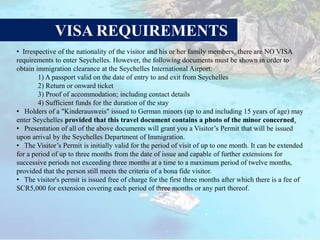 Product Presentation on Seychelles | PPT