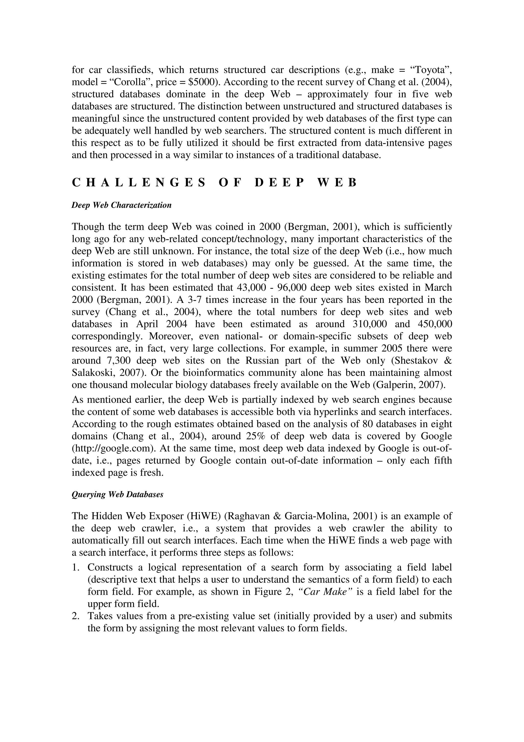 Deep Web: Databases on the Web | PDF