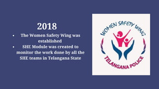 SHE TEAMS - a wing of the police department started out as an ...