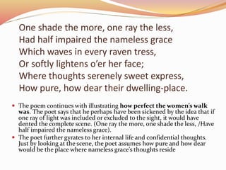 She walks in beauty | PPTX