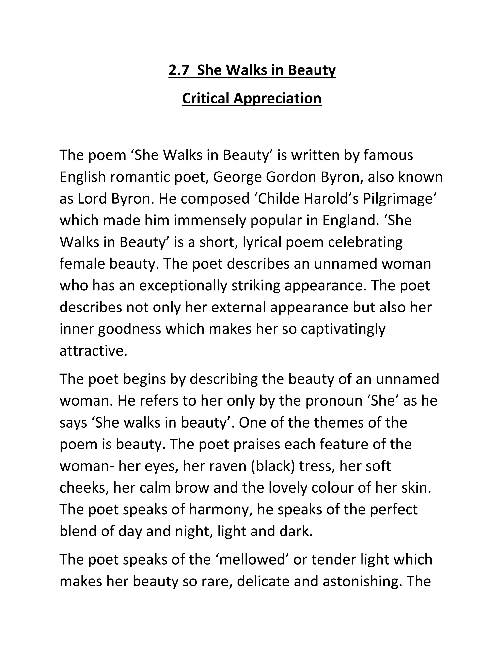 She walks in Beauty Critical Appreciation.pdf