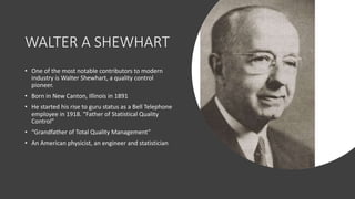 Walter A Shewhart | PPTX