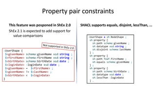 ShEx vs SHACL | PPTX | Programming Languages | Computing