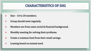 Self Help Groups | PPTX